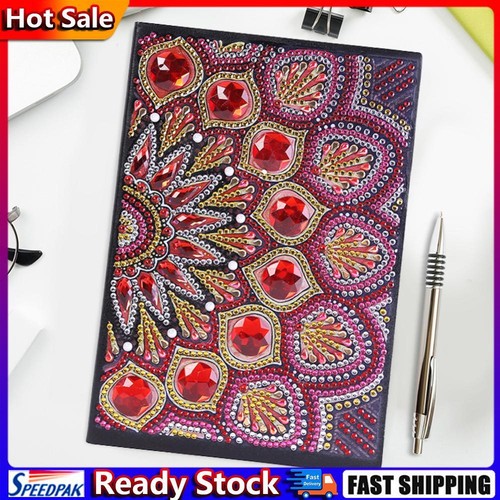 DIY Mandala Special Shaped Diamond Painting 50 Pages A5 Notebook Office ...