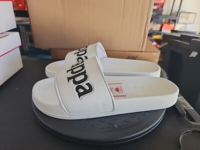 Size 4 Kappa Slides Banda Adam 9 White-Black | eBay