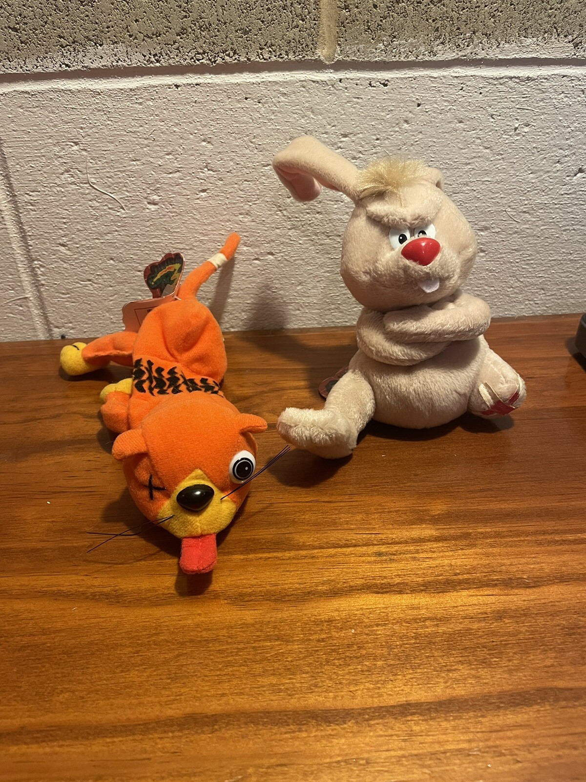 Meanies Series 1 Splat The Road Kill Cat NWT and Lucky the Rabbit 1997 ...