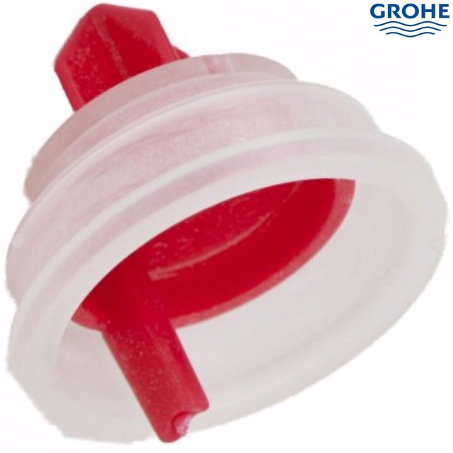 GROHE 43733000 DAL Cistern Inlet Valve Red/clear Washer Membrane X 1 ...