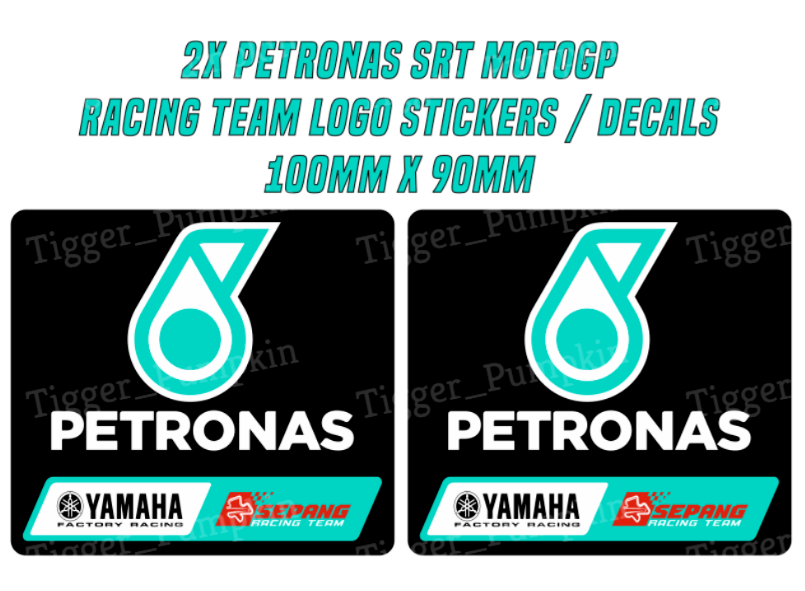 Petronas SRT Moto GP Racing Team LOGO Stickers / Decals X2 (100mm x ...