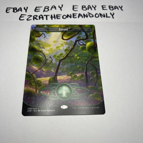 MTG Forest Unfinity 239/244 Rare land Full art Magic The Gathering | eBay