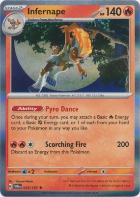 Holo Infernape - 033/167 Rare Twilight Masquerade Pokemon TCG | eBay