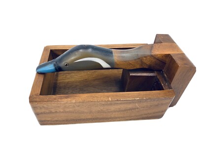 Vintage Nut Cracker Solid Wood Box Canadian Duck Goose Head | eBay