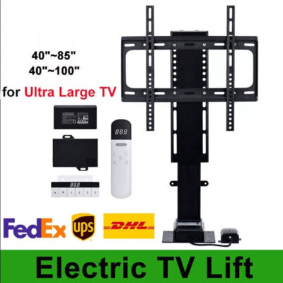 Electric TV Lifting for Large 100inch LED LCD 80kg Load 150mm Stroke ...