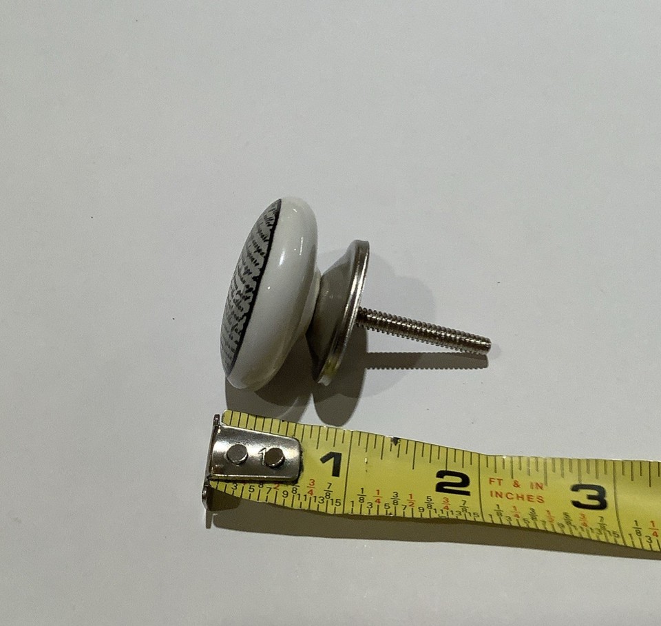 Shakespeare Writing Ceramic Cabinet Drawer Pull Handle Knob | eBay