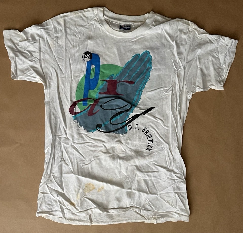 MC Hammer "We Pray" T-Shirt - 1990s - Size L - Stained | eBay