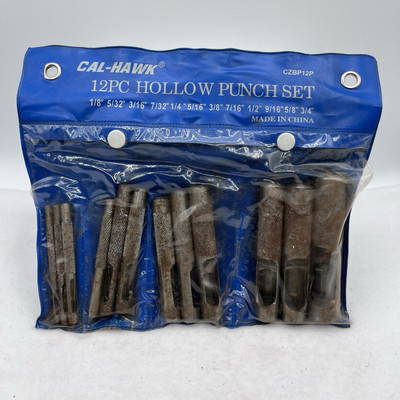 Cal-Hawk hollow punch set CZBP12P 12-piece set | eBay