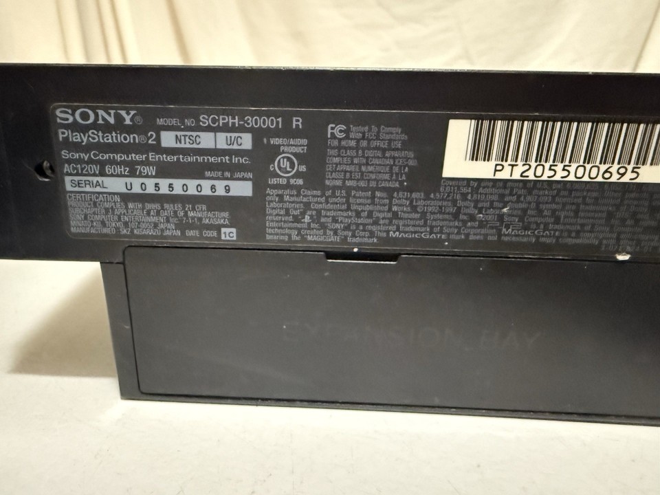 Sony PlayStation 2 PS2 Fat SCPH-30001-R Console No Cords Just Console ...
