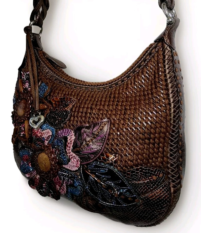 BRIGHTON MILA MULTI MEDIA MASTERPIECE COLLECTION SHOULDER HANDBAG PURSE ...