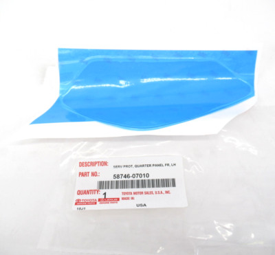 Genuine Toyota 58746-07010 Driver LH Quarter Panel Protector Film 2013 ...