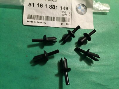 BMW Fender Liner Rivet 51161881149 OEM 6PC | eBay
