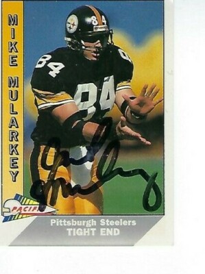 MIKE MULARKEY SIGNED 1991 PACIFIC #430 - PITTSBURGH STEELERS | eBay
