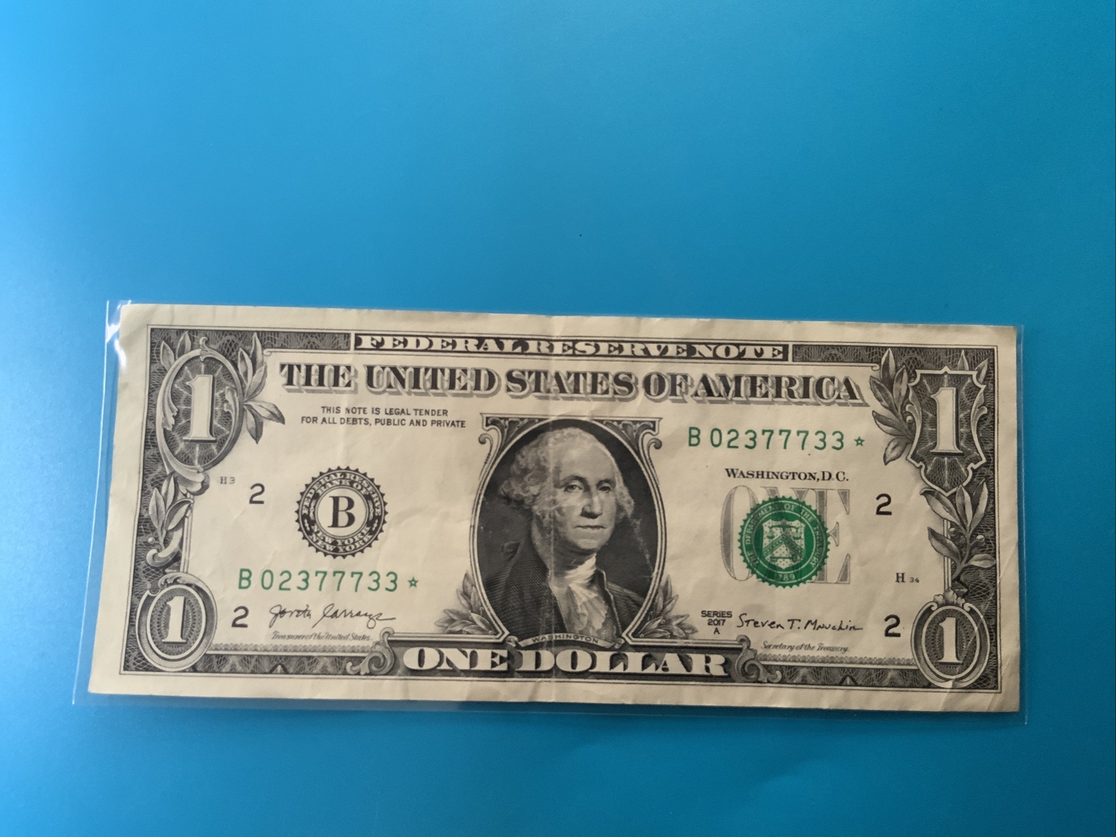 1.00 Star Note Series 2017A B 02377733 | eBay