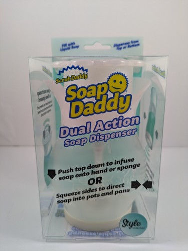 Scrub Daddy Dual Action Soap Dispenser - Clear for sale online | eBay