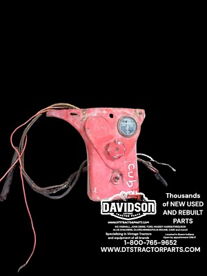 Farmall Cub IH Tractor ORIGINAL dash panel gas tank support w/ switches ...