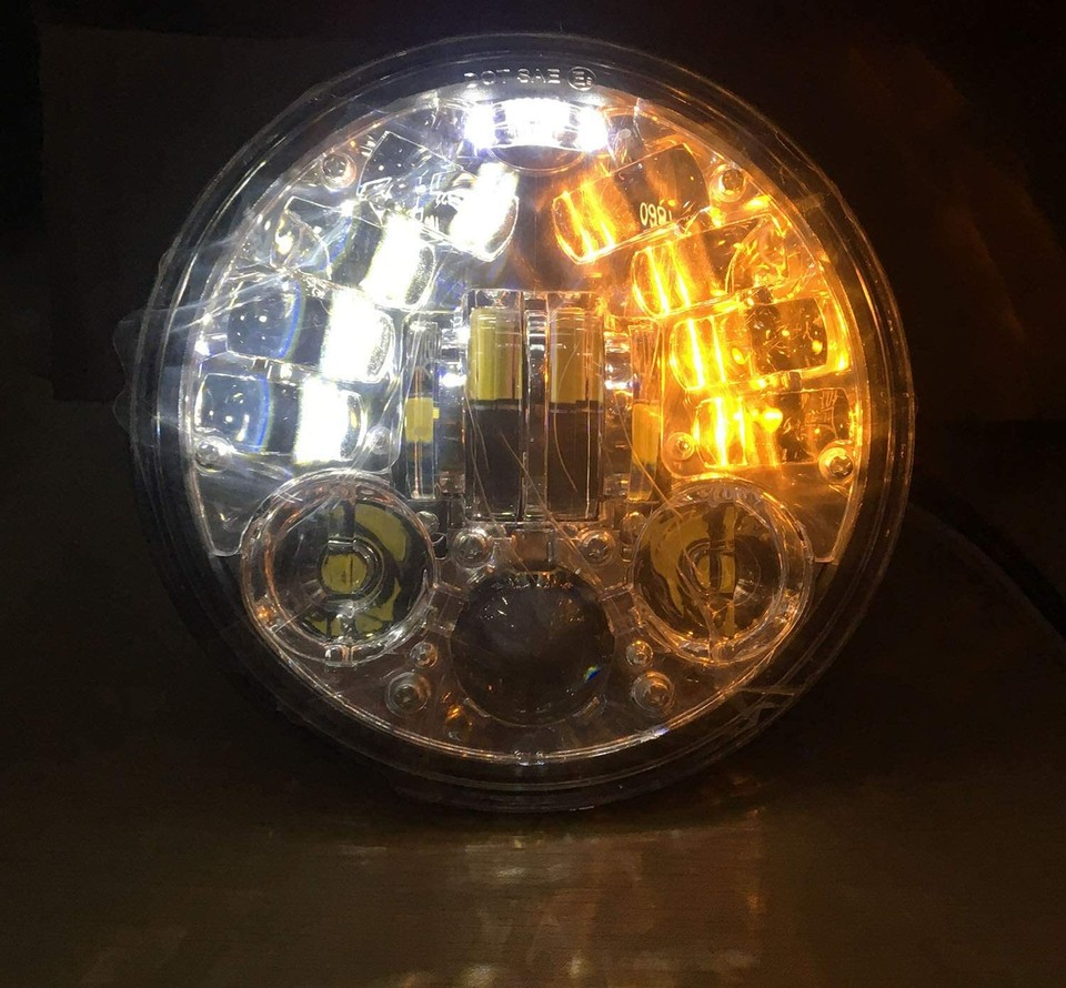 2X Black 5.75" LED Headlight For Triumph Speed/Street Triple ...