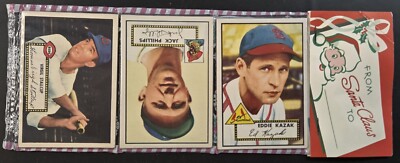 1952 Topps Baseball Holiday, Christmas Rack Pack. Mickey Mantle Rookie ...