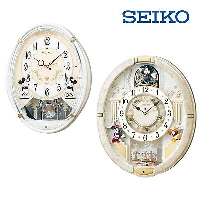 SEIKO Wall Clock Disney Time Mickey FW579W FW580W Analog Radio Wave ...