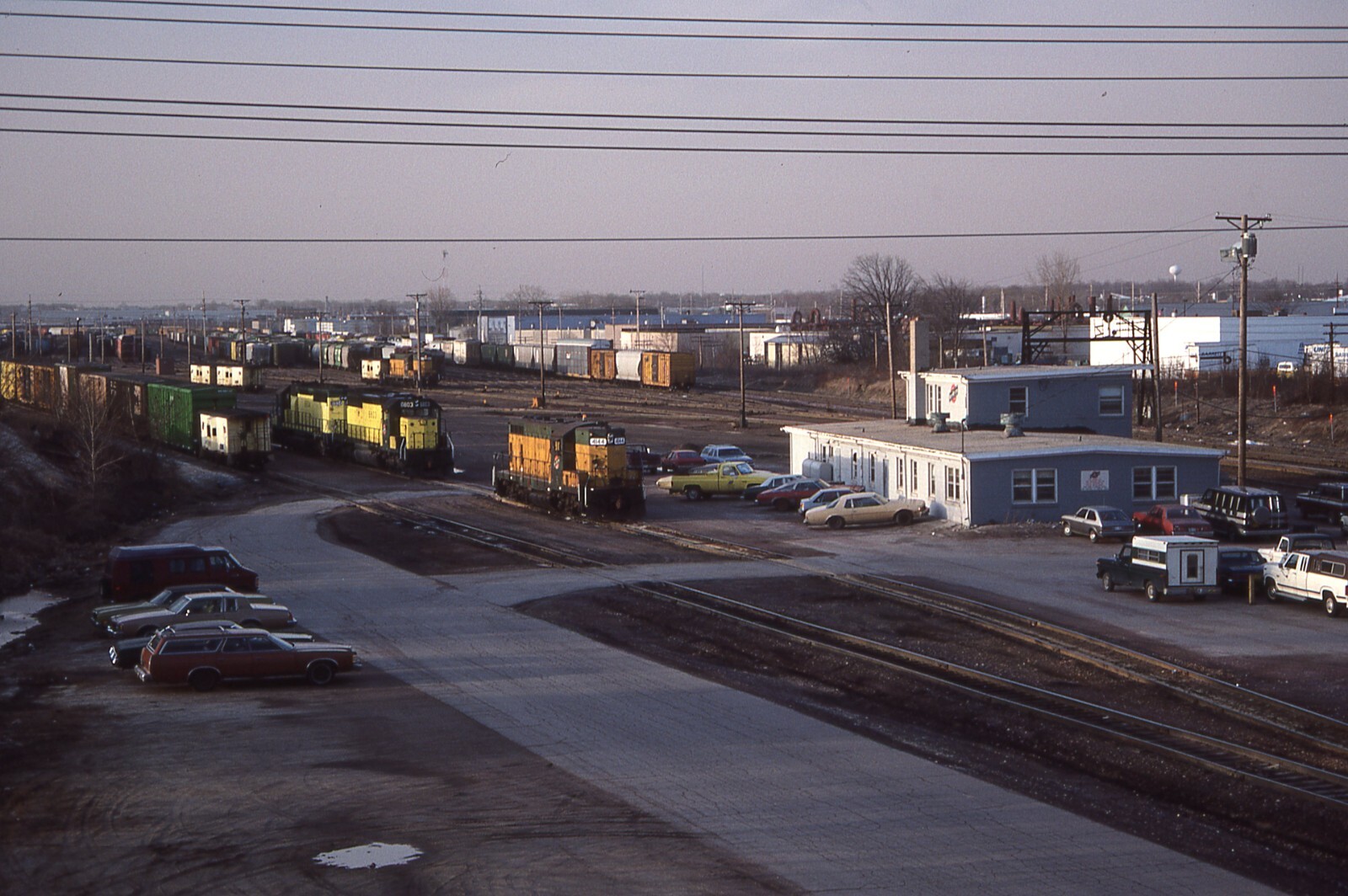 SF Original Slide CNW North Western Yard Scene - Butler WI 1988 | eBay