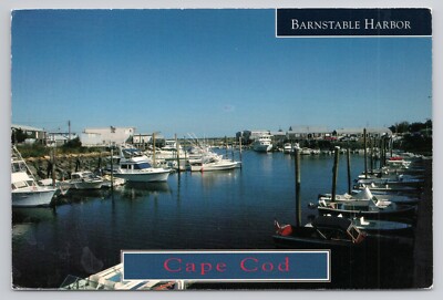 Cape Cod Massachusetts Barnstable Harbor Boats Postcard | eBay