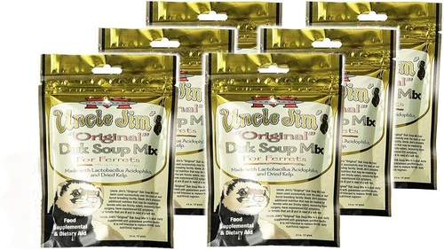 Marshall Uncle Jim's Original Duk Soup Mix Ferret Food Supplement pack ...