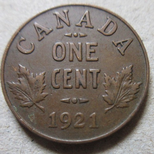 1921 Canada Small Cent Coin. NICE GRADE SEMI KEY Penny 1p Ic (C929) | eBay