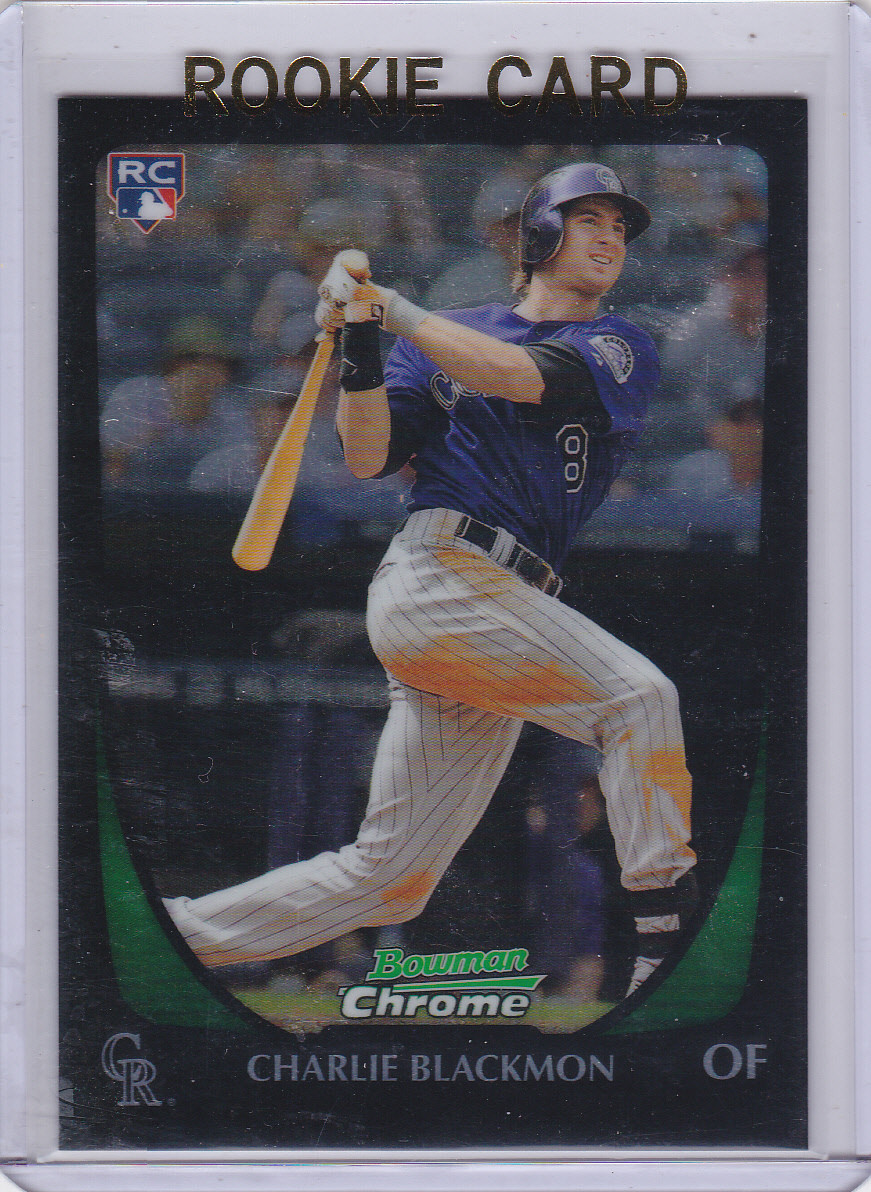 CHARLIE BLACKMON ROOKIE CARD 2011 Bowman Chrome RC Colorado Rockies ...