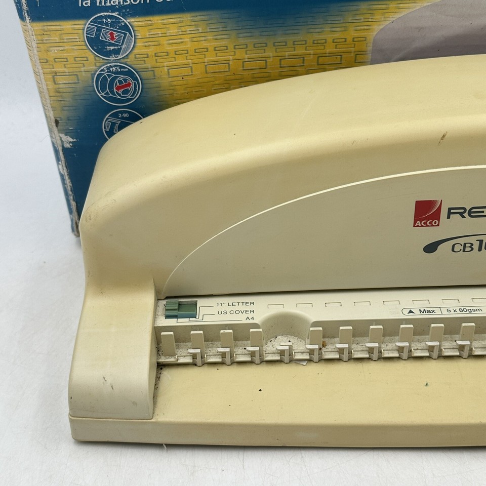 Rexel CB105 Compact Comb Binding Machine Boxed | eBay UK
