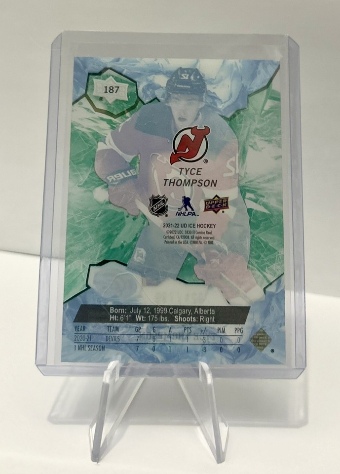 2021-22 Upper Deck ICE Premieres ROOKIE 321/799 Tyce Thompson | eBay