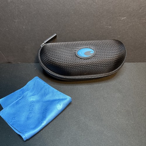 Costa Del Mar Sunglasses Case Black Zip Hard Shell Clamshell | eBay