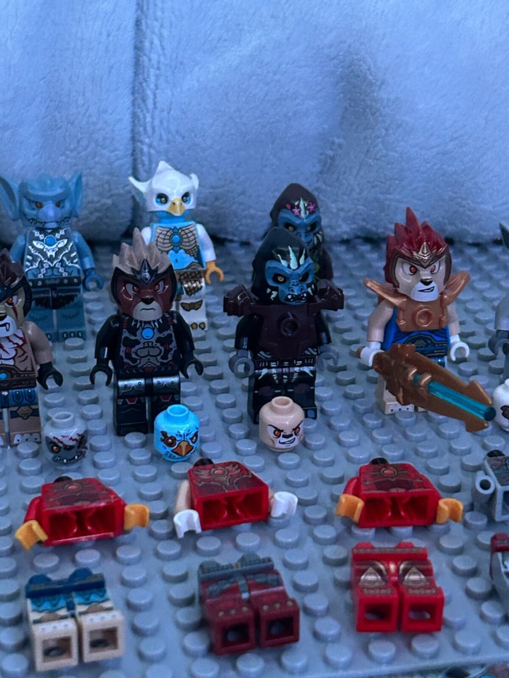 LEGO Chima LOT Minifigures Accessories Torsos Heads ETC Used | eBay