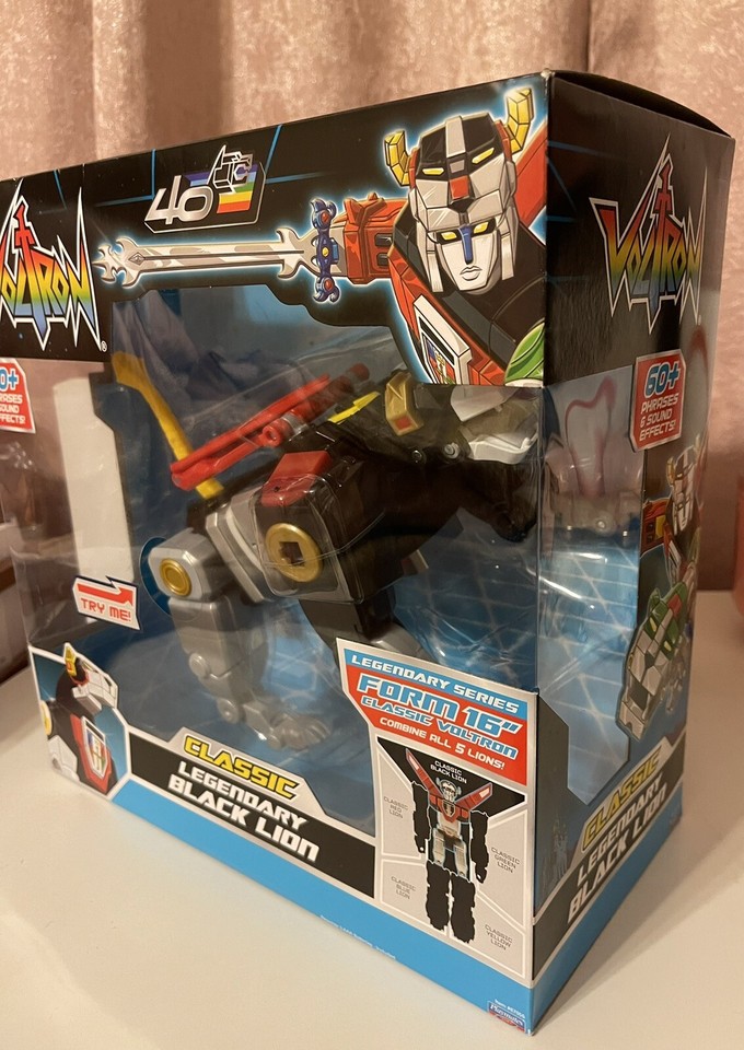 Voltron 40th Anniversary Classic Legendary BLACK LION Playmates Toys ...