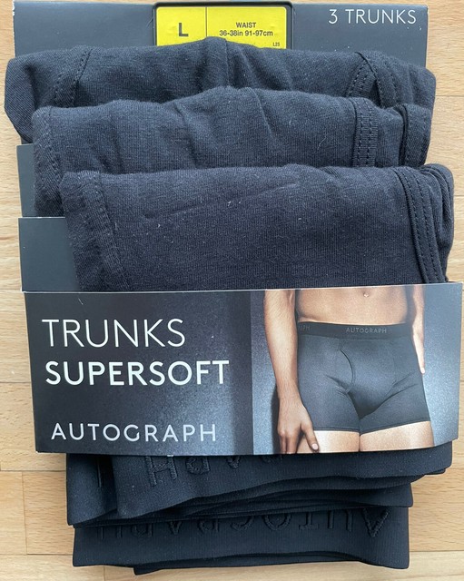 M&S Autograph Mens Supersoft Boxers Trunks Underwear Size Large R.R.P ...