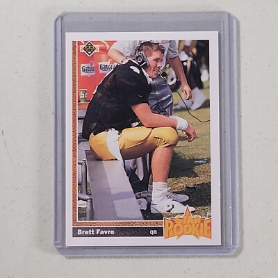 Brett Favre Rookie Card RC 1991 Upper Deck Football#13 Atlanta Falcons ...