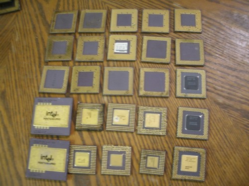 25 Vintage Intel/AMD/ CPU Processor Ceramic SCRAP for Gold Recovery | eBay