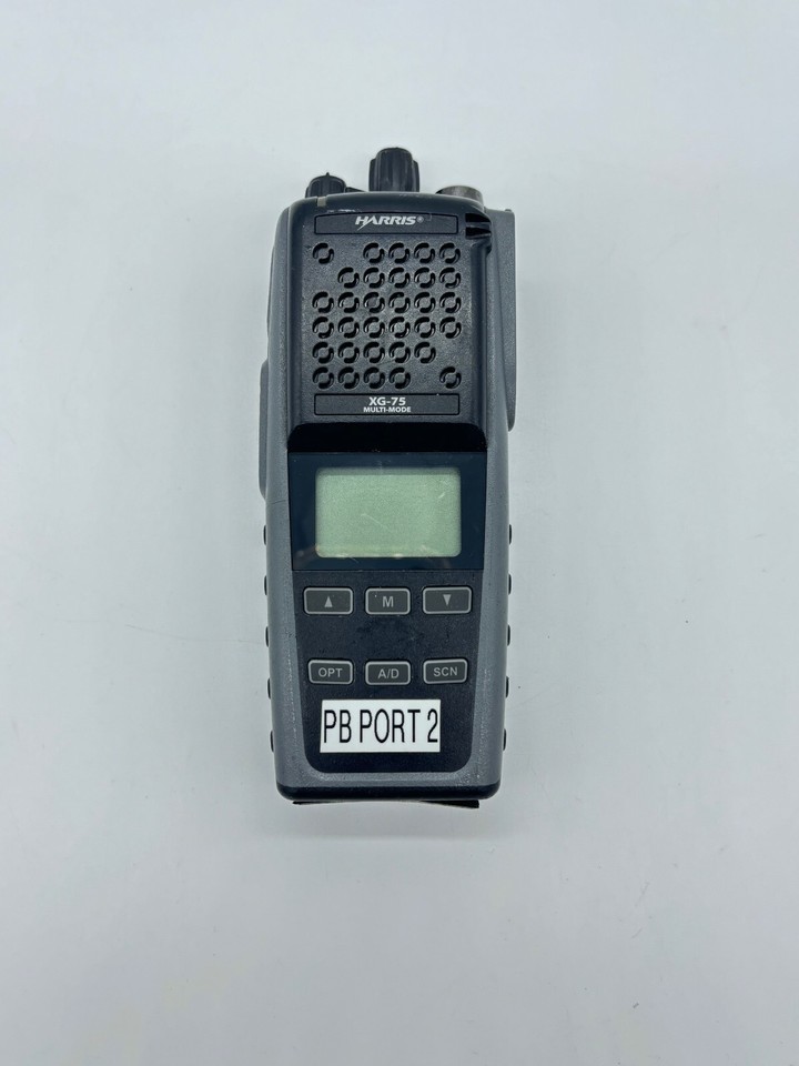 Harris XG-75 Portable Radio USED w/ Boston Leather COMBO | eBay