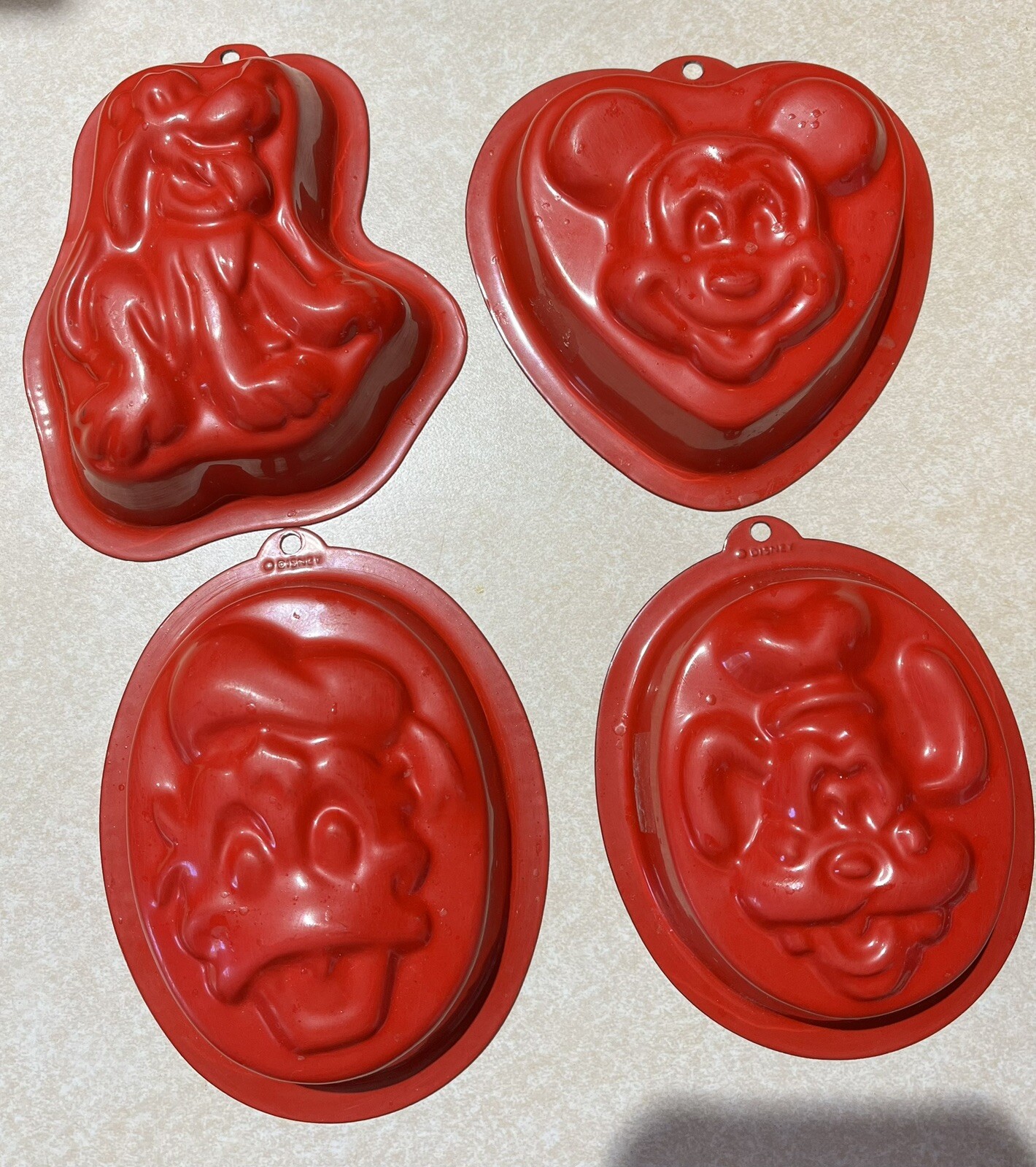 Vintage Disney Jello Molds Mickey, Donald, Pluto, & Goofey | eBay