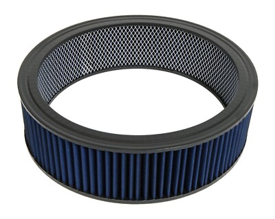 HI FLOW RE-USABLE ROUND AIR FILTER ELEMENT BLUE COTTON GAUZE 14x4" | eBay
