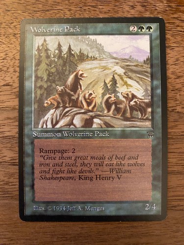 Wolverine Pack LP LIGHTLY PLAYED MTG Legends Magic FREE SHIPPING | eBay