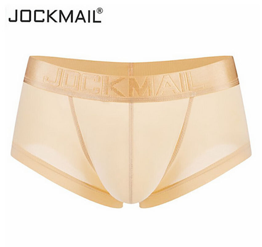 JOCKMAIL Mens Bulge Pouch Translucent Boxer Underwear Shorts Trunks ...