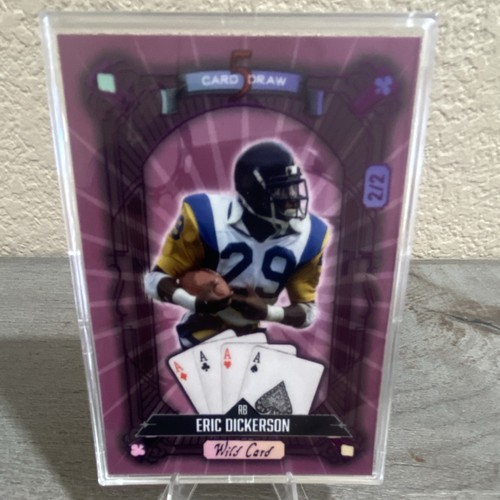 Wild Card Eric Dickerson 5 Card Draw Serial Numbered Football Card ...