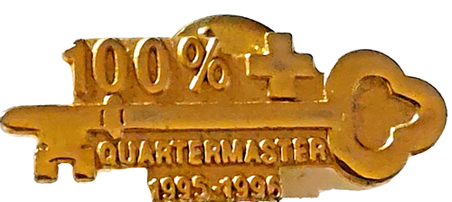 Quartermaster 100%+ Key Lapel Pin 1995-1996 | eBay