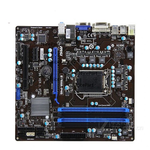 Compatible MSI B75MA-P45 Motherboard LGA1155 USB 3.0 DVI Intel B75 ...