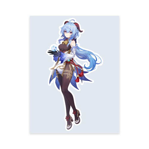 Genshin Impact Ganyu Vinyl Waterproof Sticker Decal 60mm x 125mm | eBay