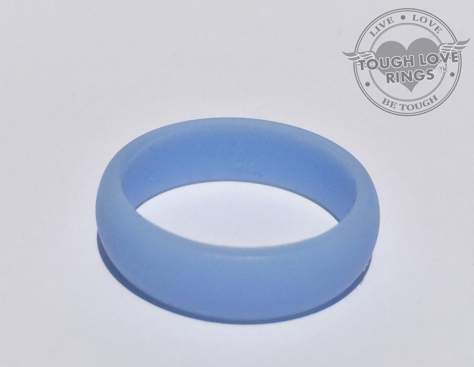 LIGHT BLUE - TOUGH LOVE Silicone Wedding Ring - FAST/FREE SHIP | eBay