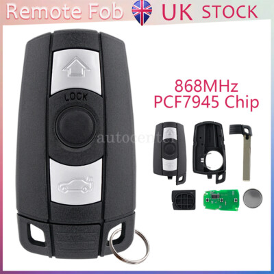 868Mhz 3 Button Remote Key Fob For BMW 1 3 5 7 Series E90 E92 E93 E60 ...