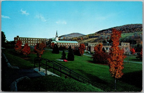 Postcard Norwich University; Northfield, Vermont; Webb Hall, White ...