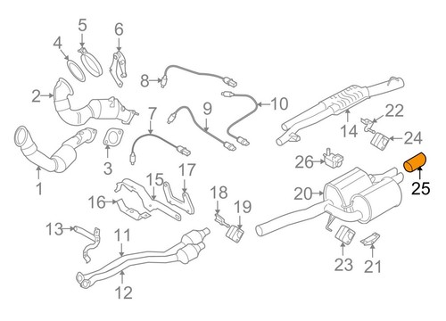 NEW BMW 5 E60 535D EXHAUST MUFFLER TAIL PIPE TRIM 18307536038 OEM | eBay