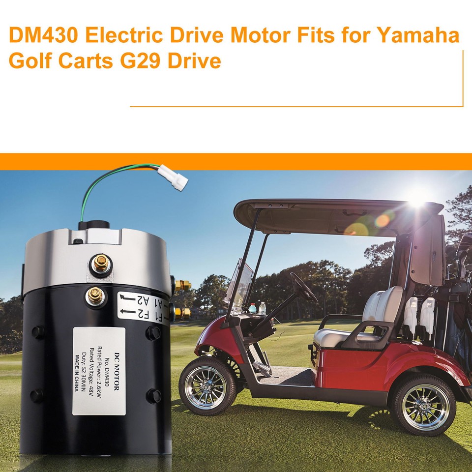 DM430 DC Motor 48V 2.6KW 3.5HP for Yamaha Hitachi Golf Carts G29 Drive ...